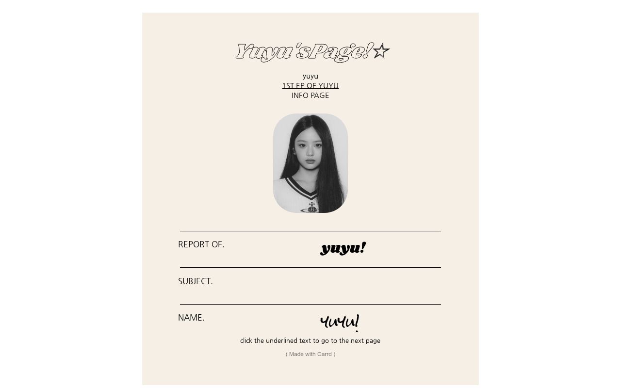 yuyu's page